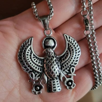 Aztec Turquoise Thunderbird Stainless Steel Pendant Necklace - Etsy