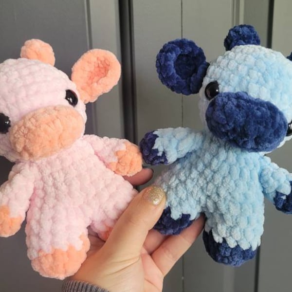 Baby Cow Crochet Pattern - Etsy