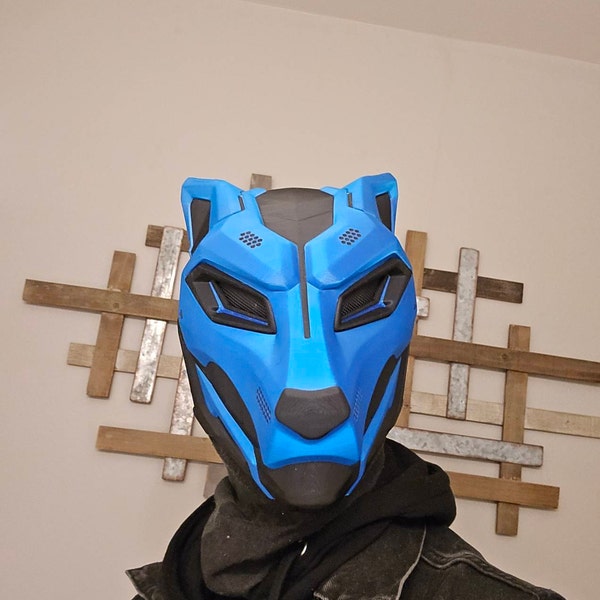 Cyber Wolf Mask- Custom Colors and Lights, Futuristic Wolf Mask, Cyber ...