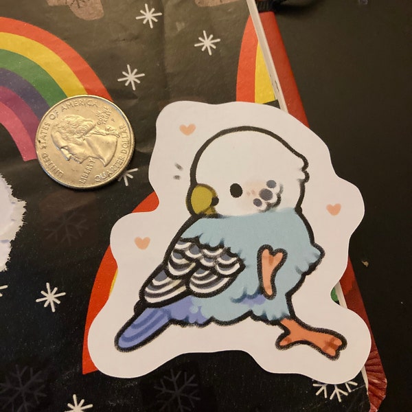 Dancing Birds Sticker Set Pack: Cockatiel, Budgie, Lovebird / Cute Bird ...