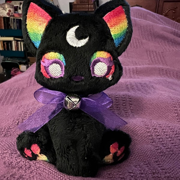 DIY KIT Bewitched Luna Plush - Littlefox's Toebeans - Glamor Witch Cat ...