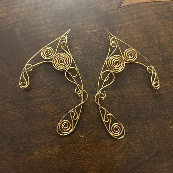 Elven Ranger Elf Ears - Fantasy Cosplay, Elvish Ear Cuffs, Fantasy Gift ...