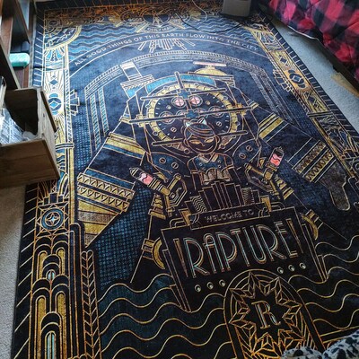 Retro Arcade Carpet, Colorful Trippy Area Rug, 80s 90s Accent Floor Mat ...