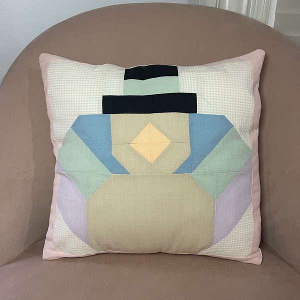 PDF Pattern - Dapper Turkey Quilt Block Pattern, Thanksgiving Quilt ...