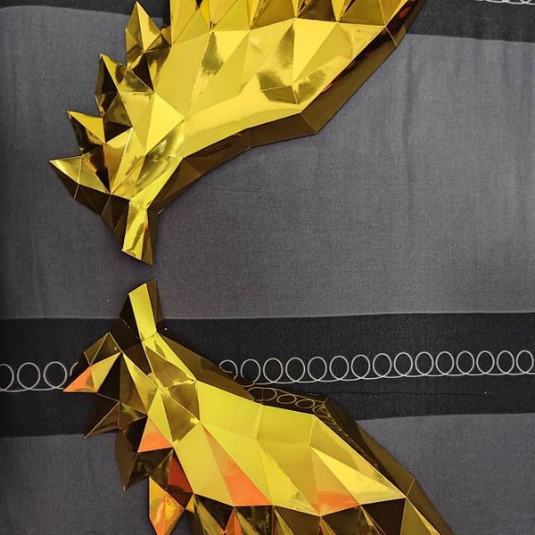 Wings Papercraft, Wings Low Poly, Papercraft 3d, PDF, Gift, Low Poly ...