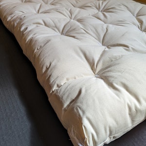 Futon With Cover . Hand Made Vintage Style Futon. Asa-no-ha Red Cover ...