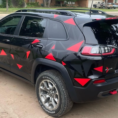 Triangle JDM Car Decal Sticker / Triangle Side Vehicle Wrap / Truck Car ...