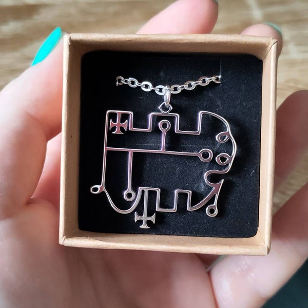 CIMEIES marquis GOETIA Pendant Minor Key of Solomon Lemegeton - Etsy