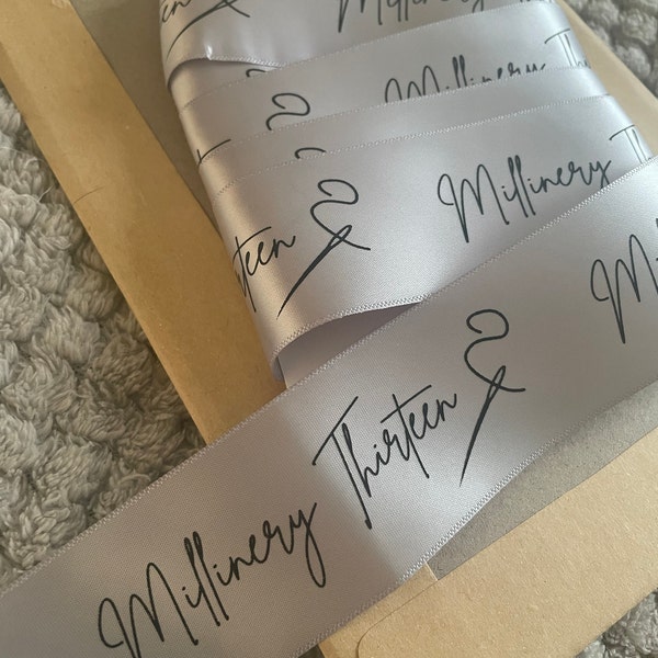 Personalised 38mm Ribbon | Personalised Satin Ribbon | Gift Wrapping ...