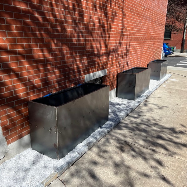 Corten Steel Edge Planters - Etsy