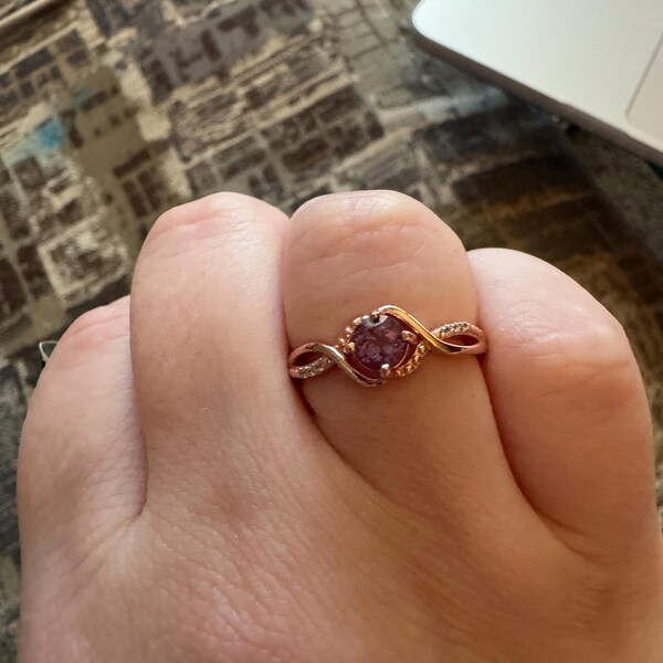 Vintage Opal Engagement Ring, Rose Gold Ring, Art Deco Wedding Ring ...