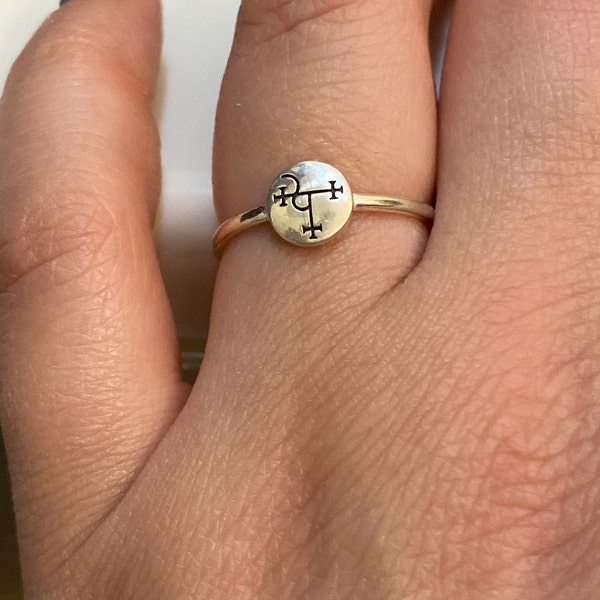 925 Silver Sigil of Lilith Ring,seal Sigil of Lilith Jewelry,mythology ...