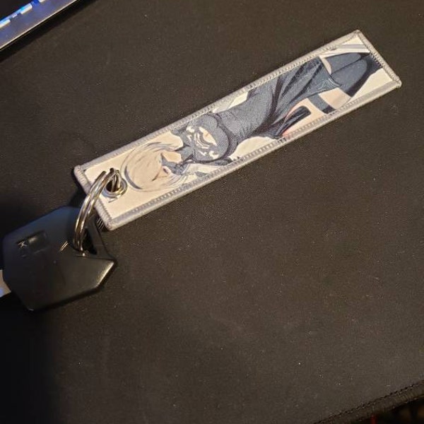 Shinobu Anime Manga Woven Embroidered Jet Tag Keychain - Etsy