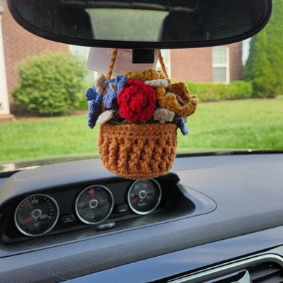 Plant Crochet Pattern, Car Hanging Plant Crochet Pattern, Crochet ...