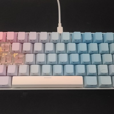 Pink Keycaps Set, Resin Keycap, Cute Keycaps, Spacebar Keycap, Artisan ...