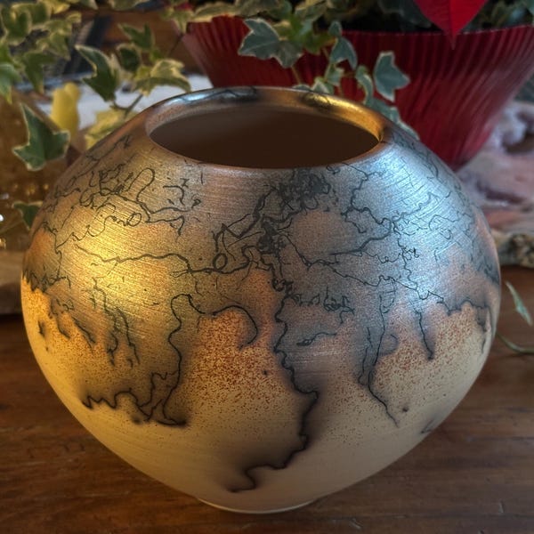 Naked Raku Pottery. Orange Terra Sigillata, Hand Polished. - Etsy