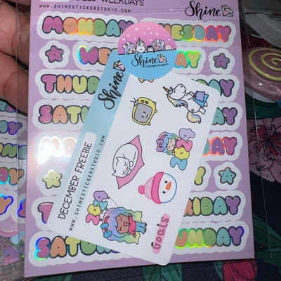 Days of the Week Stickers Planner Stickers Happy Planner - Etsy