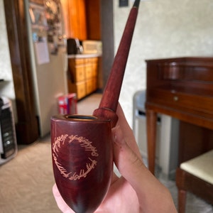 Long Tobacco pipe Rose flower Smoking Pipe Long stem Smoking | Etsy