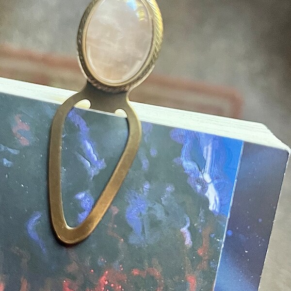 Stone Bookmarks - Pick a Semi-precious Stone Aventurine Onyx Tigereye ...