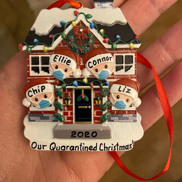 Brown Bear Family of 6 Personalized Christmas Ornament - Etsy