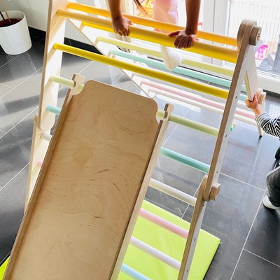 Transformable Climbing Triangle Pastel Rainbow, Ladder Climber ...