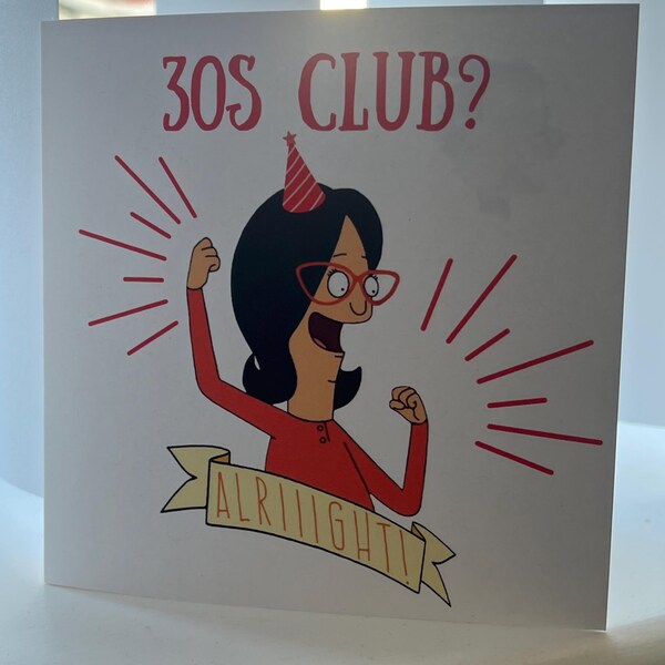 Bob's Burgers Card |personalised Handmade Bob Linda Tina Teddy Gene ...