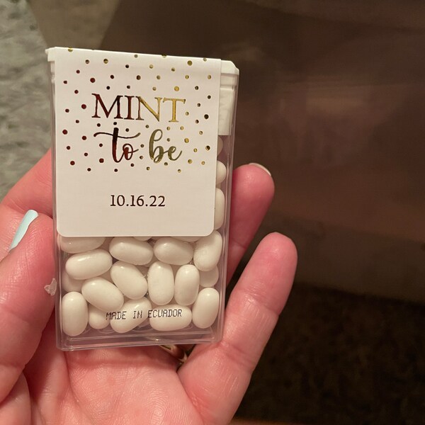 Personalized Real Foil Wedding Tic Tac® Labels/wedding Favor Labels/tic ...