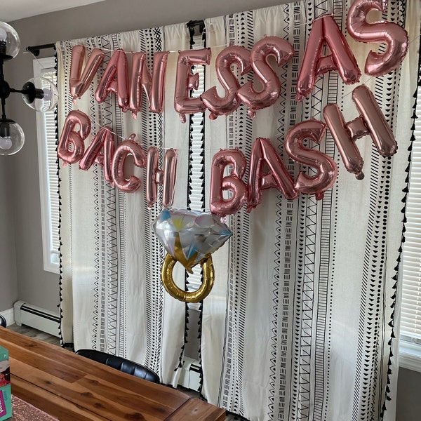 Custom Name Bach Bash Balloon Banner: Bachelorette Party Decor - Etsy