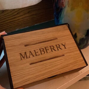 Custom Personalized Wooden Keepsake Box Christmas Gift for - Etsy