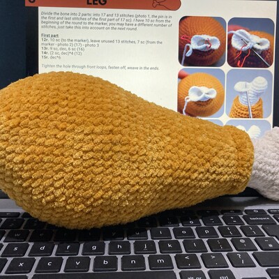Crochet PATTERN Chicken Legs. Amigurumi Pattern Chicken. Crochet ...
