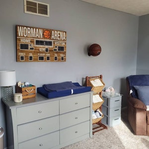 Basketball Scoreboard Various Sizes Hanging Wood Artwork Sports-themed ...