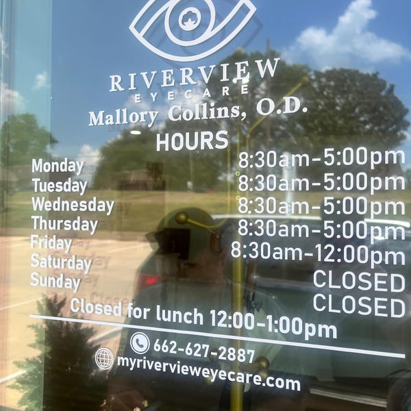 Shop Hours Decal - Attractive Storefront Hours Decal - Glass Door Sign ...