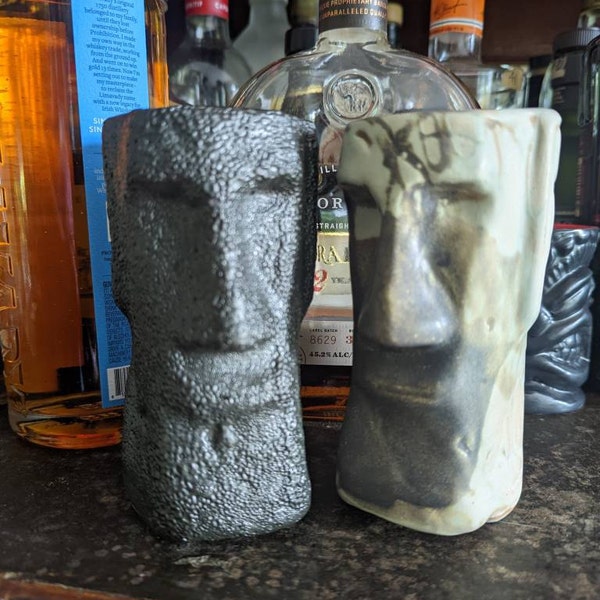 Moai Stone Lava Tiki Mug / Tiki Mug / Unique Handmade Ceramic Mug ...