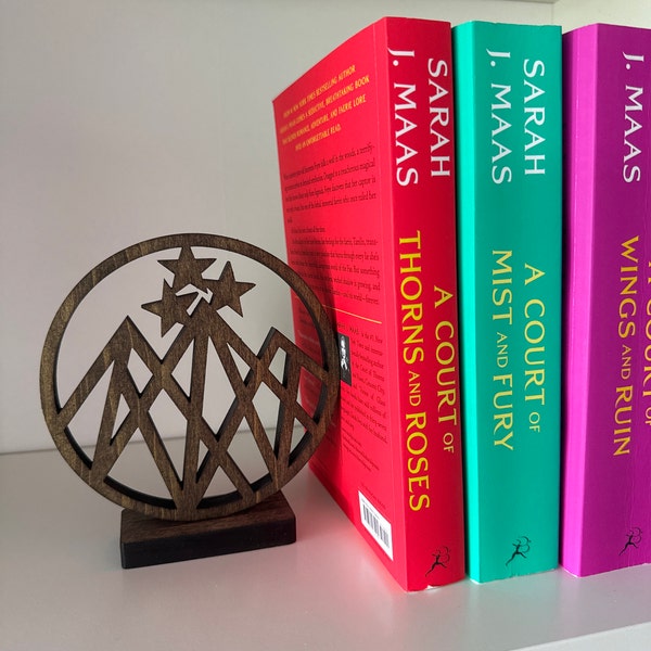 ACOTAR Wooden Bookshelf Decor Velaris Mountains - Etsy