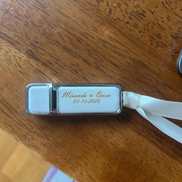 Custom USB Box and USB Drive, Wedding Glass Engraved USB Flash Drive 8 ...