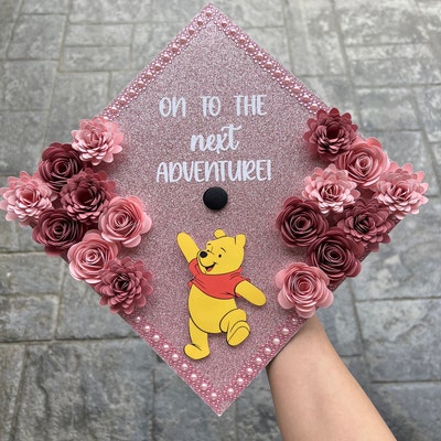 Pink Gold Graduation Cap Topper, Custom Grad Cap, Nurse Grad Cap ...