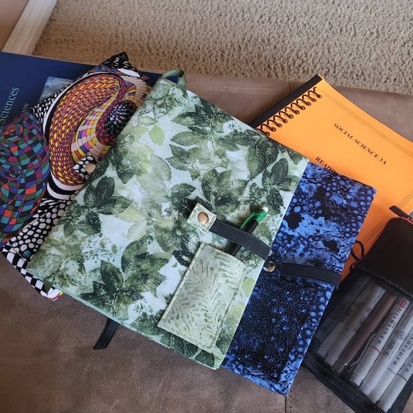 Fabric Notebook Cover / Composition Book Cover / 7.5X 9.75 / Refillable ...