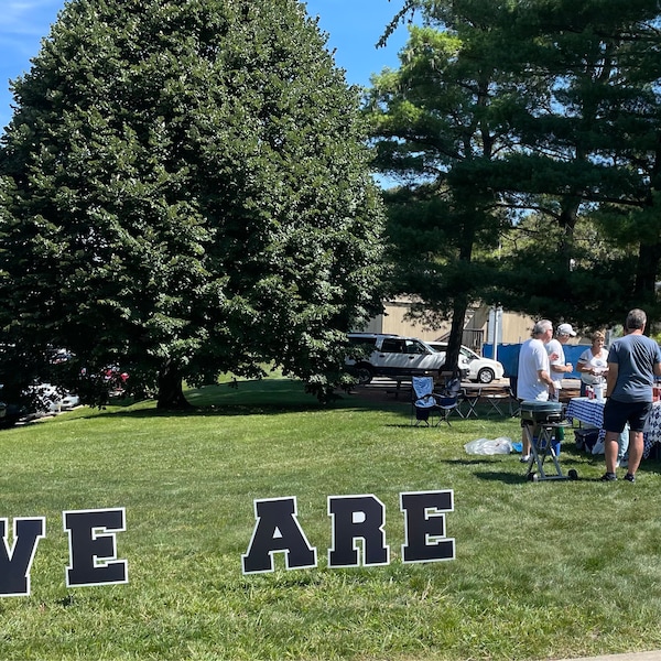WE ARE Letters - Penn State Nittany Lions - Football Yard Card - Game ...