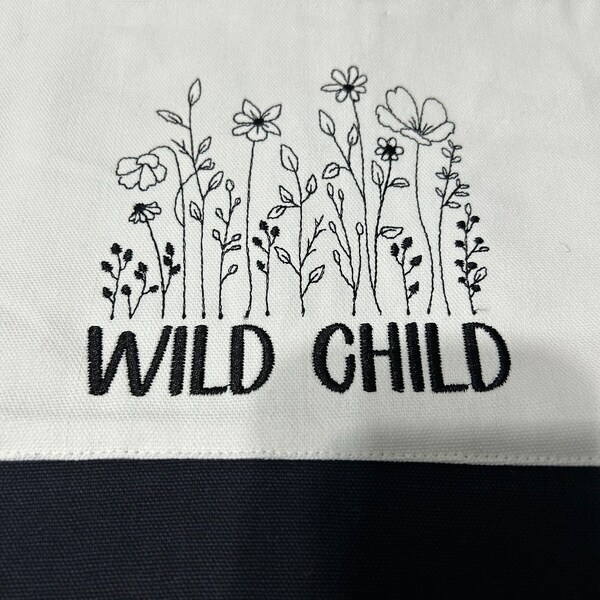 Wild Child Machine Embroidery Design, 4 Sizes, Instant Download - Etsy