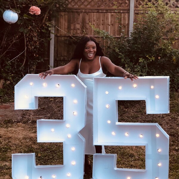 Square Number 5-all Sizes (1ft to 5ft)/mosaic From Balloons Marquee ...