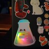 Holographic Beaker Sticker, Cute Chemistry Flask, Biology, Lab Tech ...