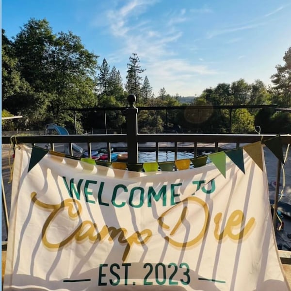 Retro “camp Bach” Flag for Camp-themed Bachelorette Party - Etsy