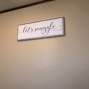 Let's Snuggle Sign Let's Snuggle Lets Snuggle - Etsy