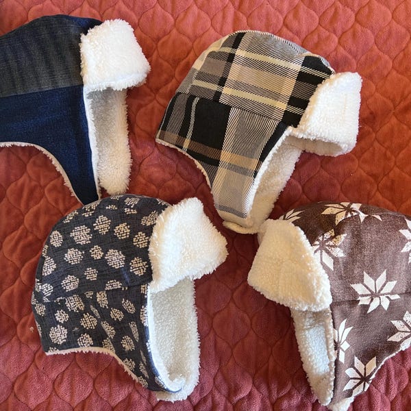 Sewing Patterns and Tutorials Trapper Hat PDF Pattern From 1 Month up ...