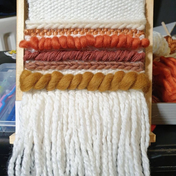 Round Weaving Beginners Kit - Woven Wall Hanging Tutorial - Fibre Arts ...