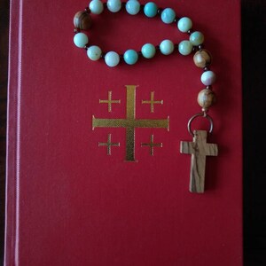 Blue Ceramic and Decorative Wood Cross Protestant Prayer - Etsy