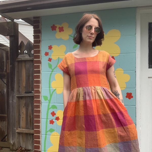 LISTON Smock Dress Digital Pdf Pattern Women Dress With Pockets US ...