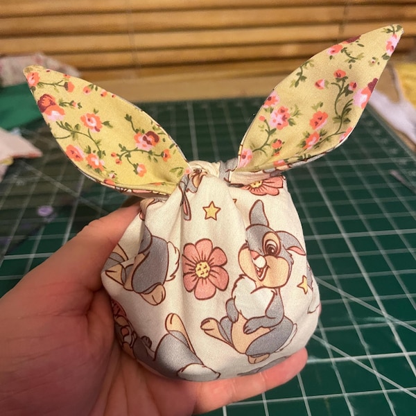 Mini Bunny Bag Sewing Pattern L Treat Bag Sewing Pattern L Bunny Ears ...