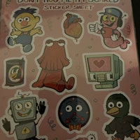 Dont Hug Me Im Scared DHMIS Die Cut Vinyl Sticker Sheet 6.5 X 5.5 10 ...