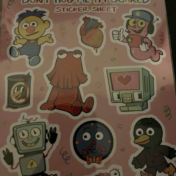 Don’t Hug Me I’m Scared DHMIS Die Cut Vinyl Sticker Sheet - 6.5" X 5.5 ...